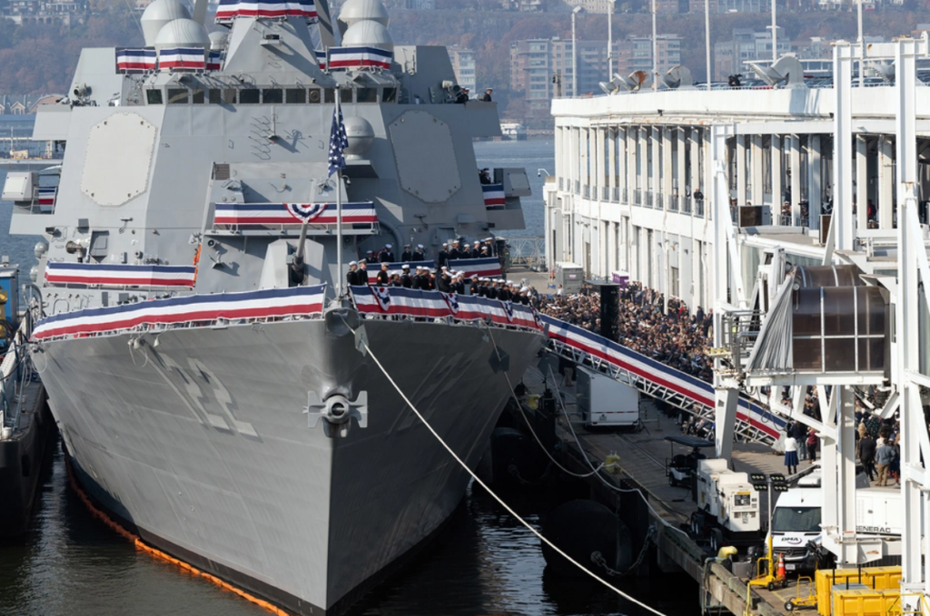 US Navy commissions latest Arleigh Burke-class destroyer USS John ...