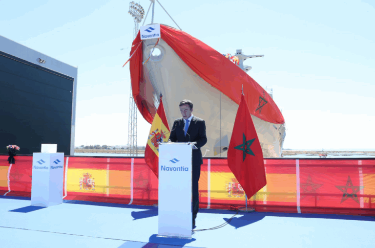 Navantia splashes Morocco's new Avante 1800 OPV - Naval Today