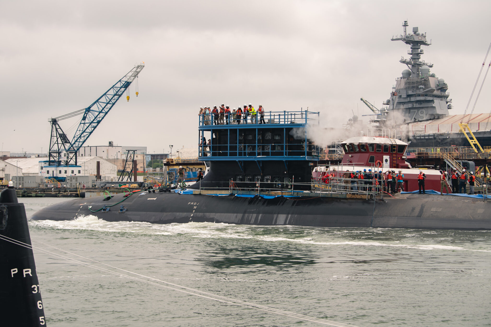 HII splashes Virginia-class submarine USS Arkansas (PHOTOS) - Naval Today