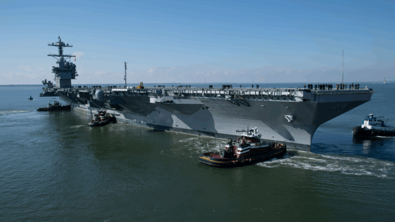 Major milestone: US Navy’s newest Ford-class aircraft carrier completes ...