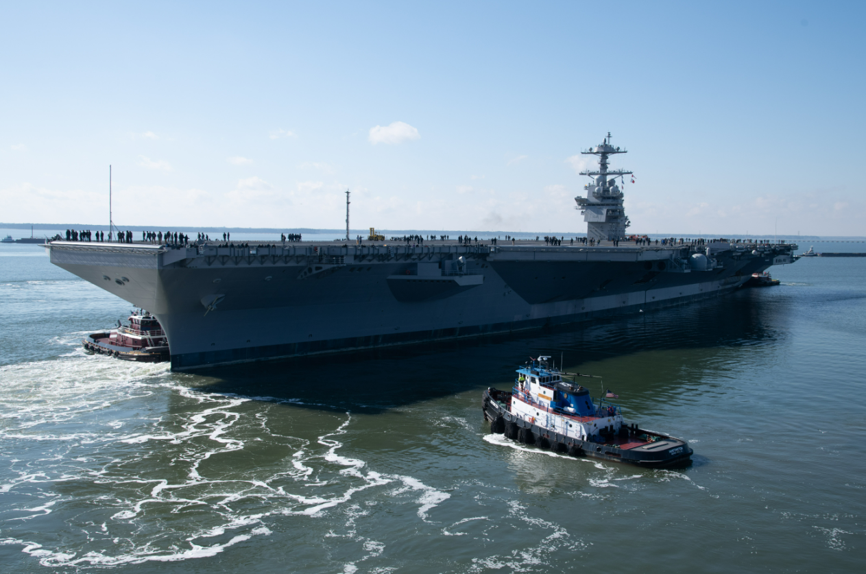 Major milestone: US Navy’s newest Ford-class aircraft carrier completes ...