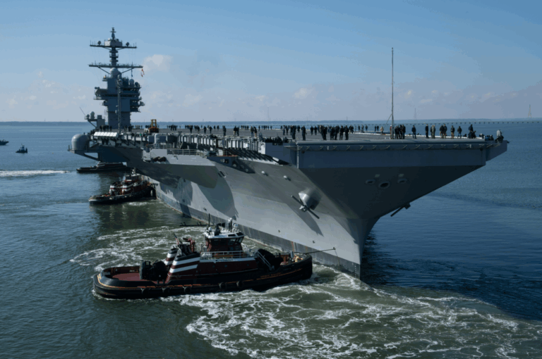 Major milestone: US Navy’s newest Ford-class aircraft carrier completes ...