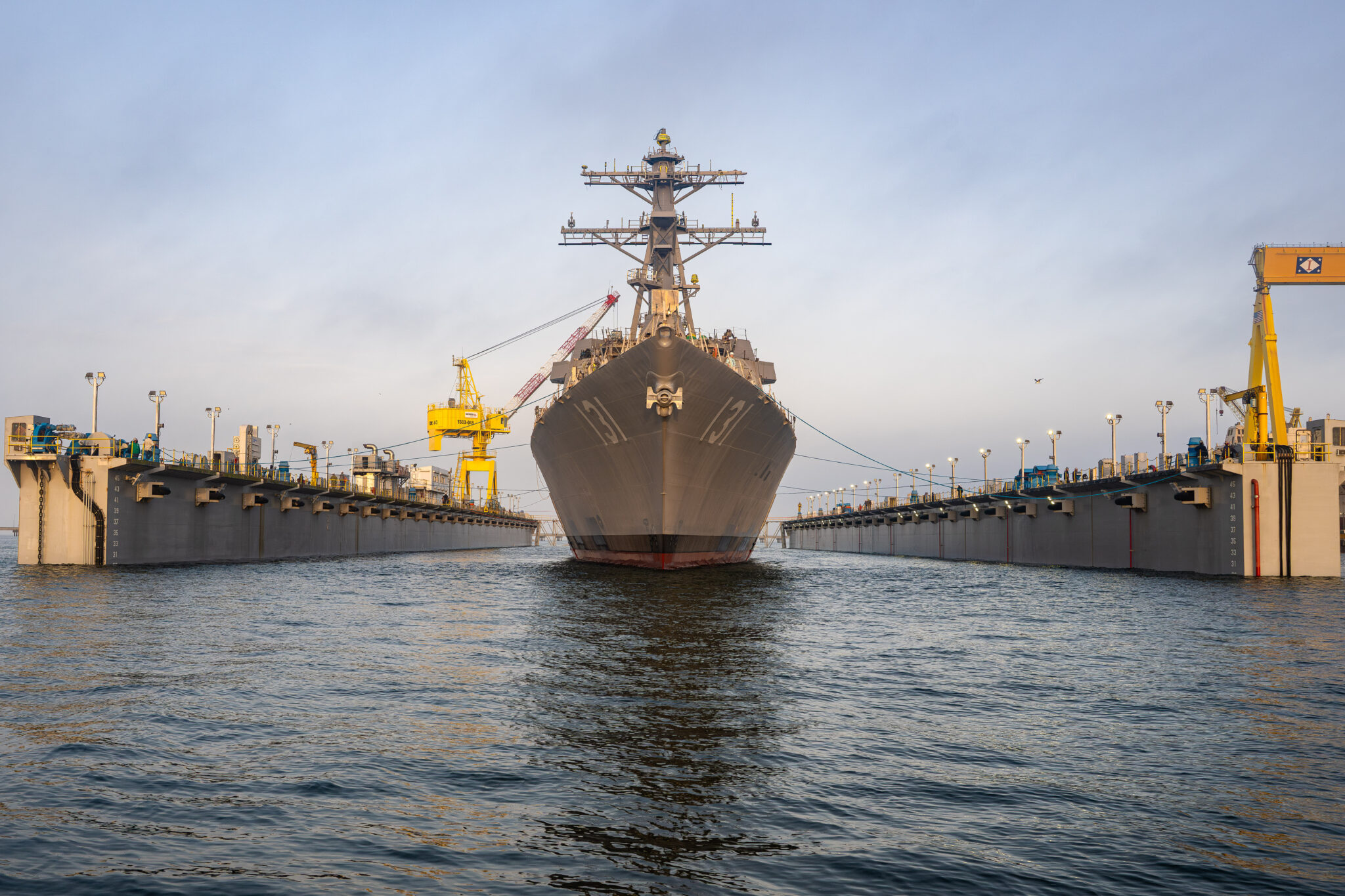 HII splashes US Navy's new Flight III Arleigh Burke-class destroyer ...